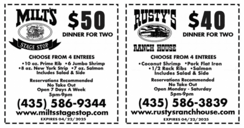 Steaks & BBQ in Cedar City, Utah | Rusty's Ranch House